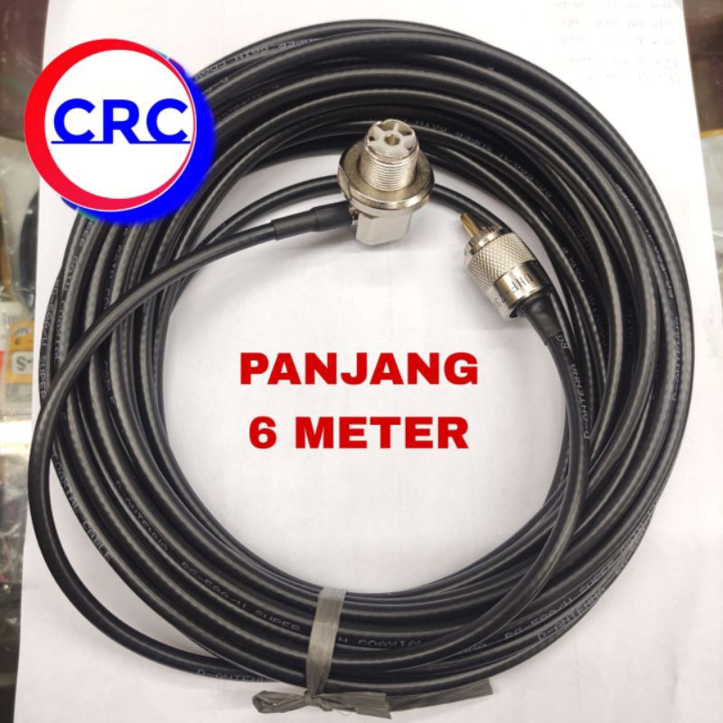 Jual KABEL BREKET ANTENA RADIO RIG RG-58 PANJANG 6 METER | Shopee Indonesia