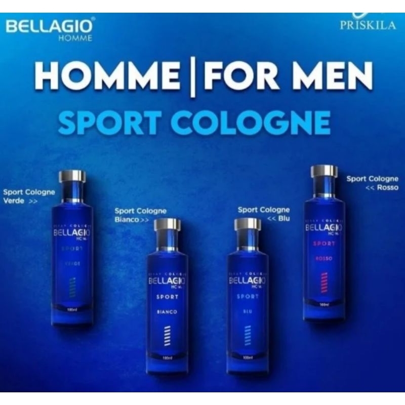 Jual Bellagio Home Sport Cologne 100ml | Shopee Indonesia
