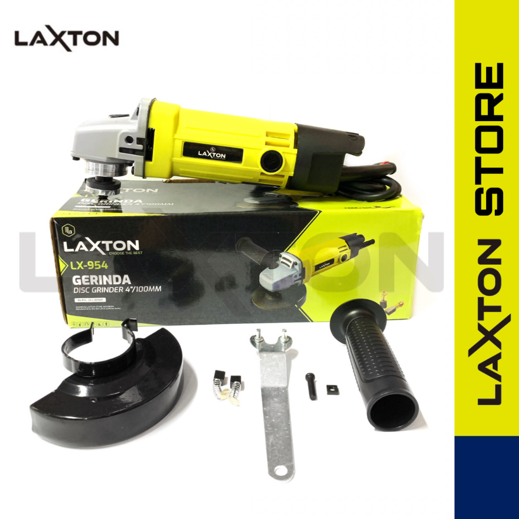 Jual MESIN GERINDA TANGAN LISTRIK 4” LAXTON ANGLE GRINDER LX954 MURAH ...