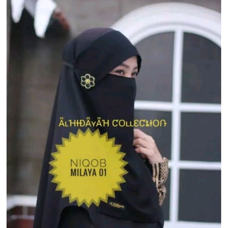 Jual NIQOB | NIQAB MILAYA Bunga - Niqab Cadar Murah Fashion Muslimah ...