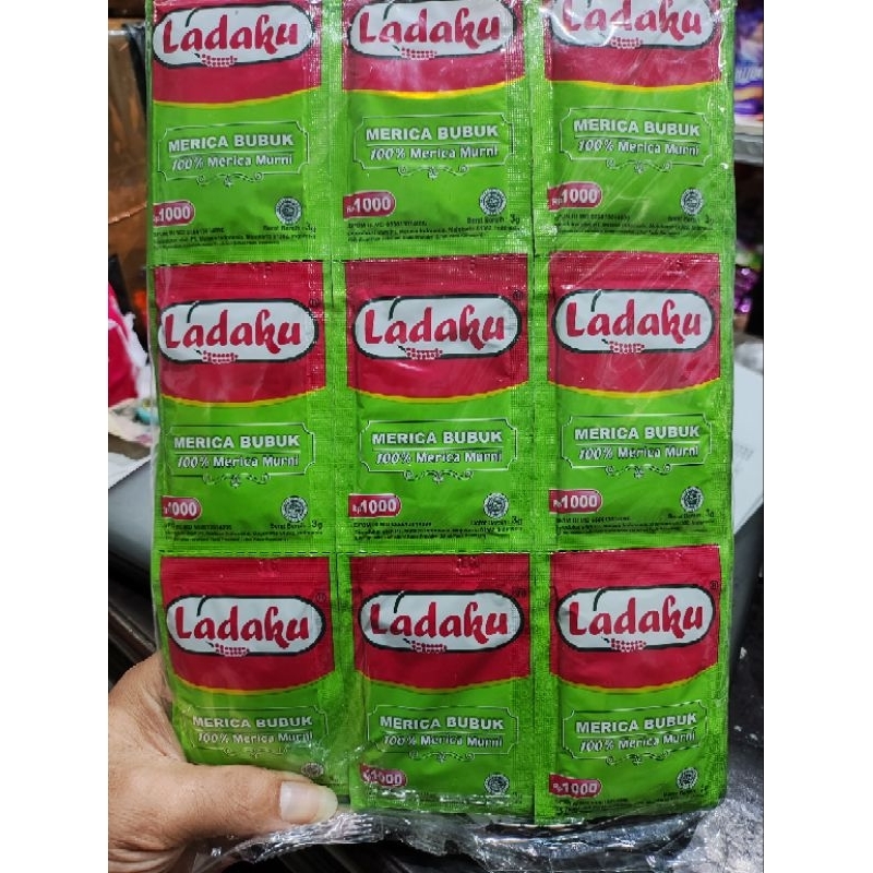 Jual Ladaku 3g Merica Bubuk 1 Renteng 12 Saset Shopee Indonesia