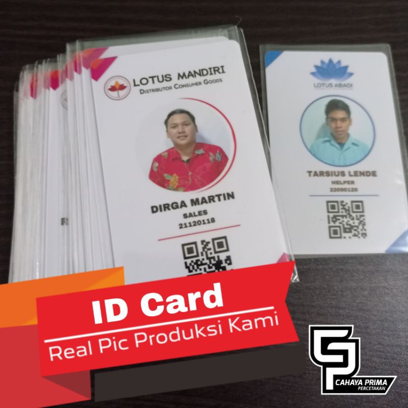 Jual Cetak Id card | Mamber card standart bahan PVC untuk pegawai ...