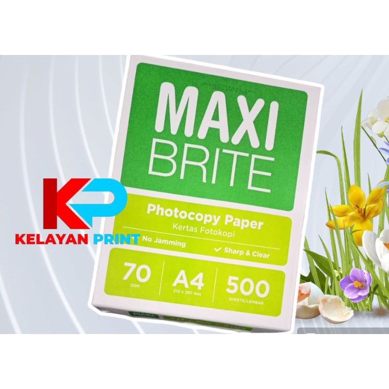 Jual KERTAS HVS A4 MAXI 70 GSM PER RIM | Shopee Indonesia