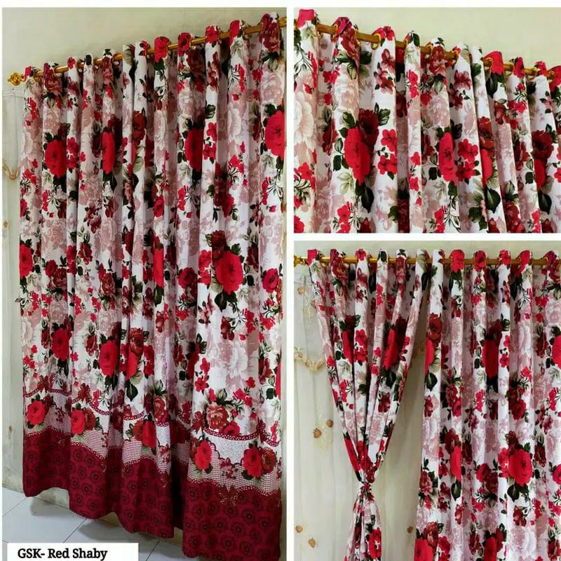 Jual Gorden Smokring 12 RingTirai Pintu Dan Jendela Hordeng Batik ...