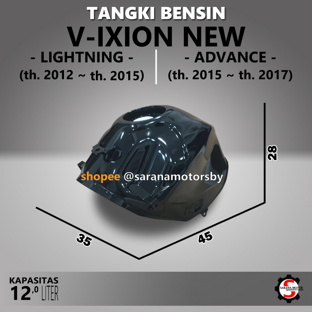 Jual Tangki Tengki Bensin Fuel Tank Yamaha New Vixion Vixion Baru ...