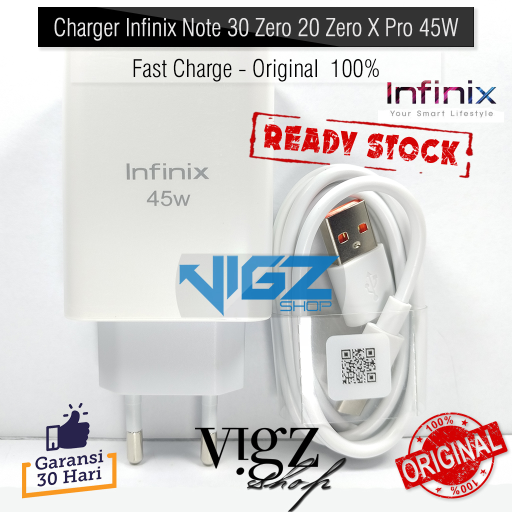 Jual Charger Infinix Note 30 Note 30 5G Zero 20 Zero X Pro GT 10 Pro ...