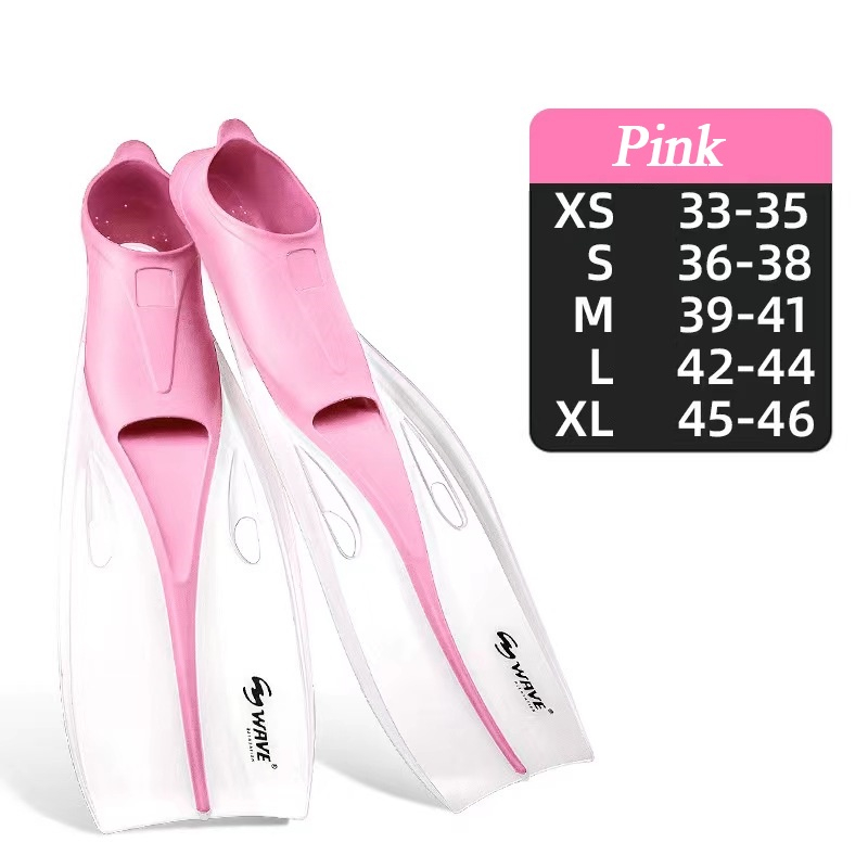 Jual WAVE Professional Snorkeling Flippers Men Women Scuba Diving Fins ...