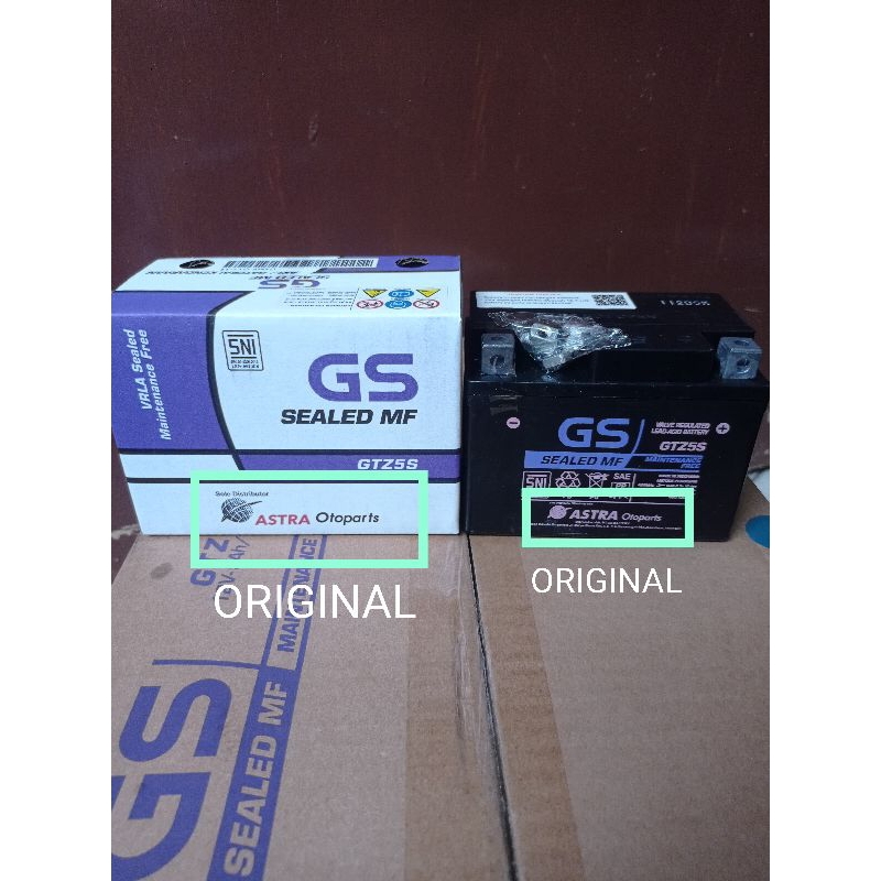Jual AKI ACCU GS ASTRA GTZ5S UNIVERSAL CEK TYPE DI DESKRIPSI | Shopee ...
