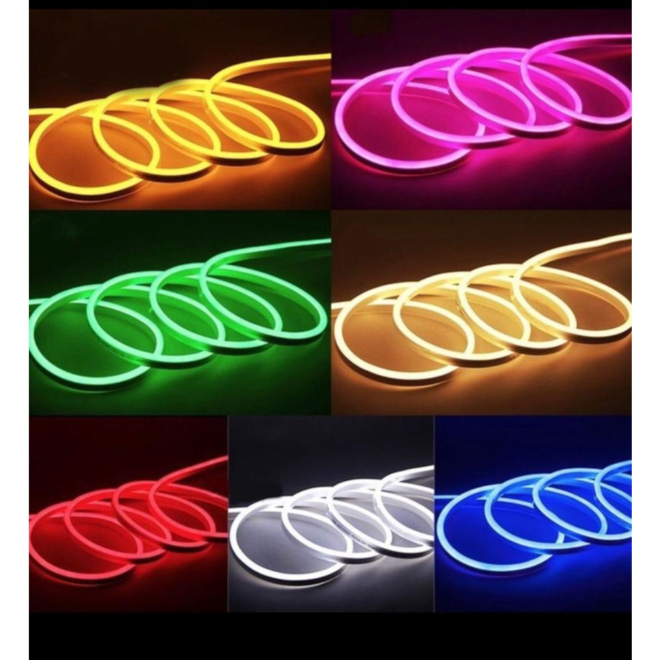 Jual Lampu Neon Flex LED Flexible Strip 5 Meter DC 12V / LED Selang Susu IP65 WATERPROOF ...