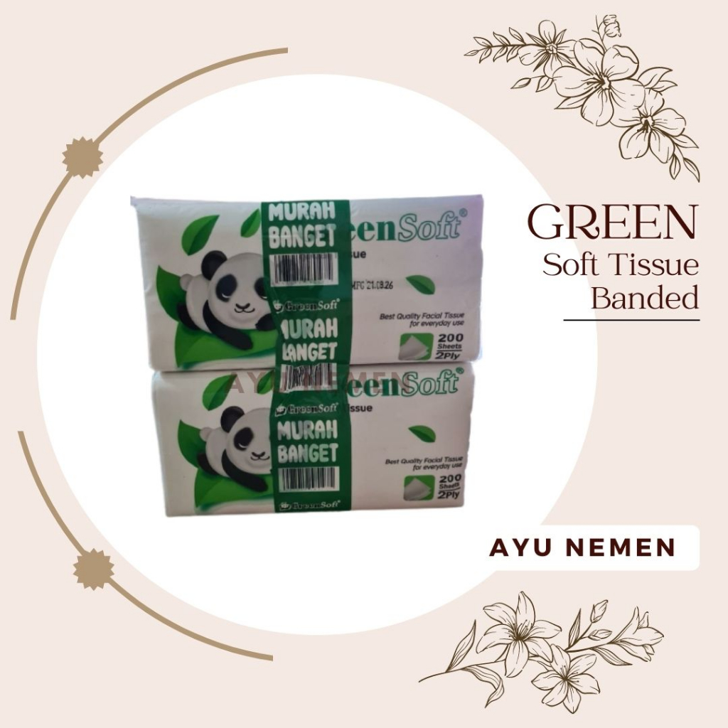 Jual Green Facial Tissue 200's / banded beli 1 gratis 1 | Shopee Indonesia