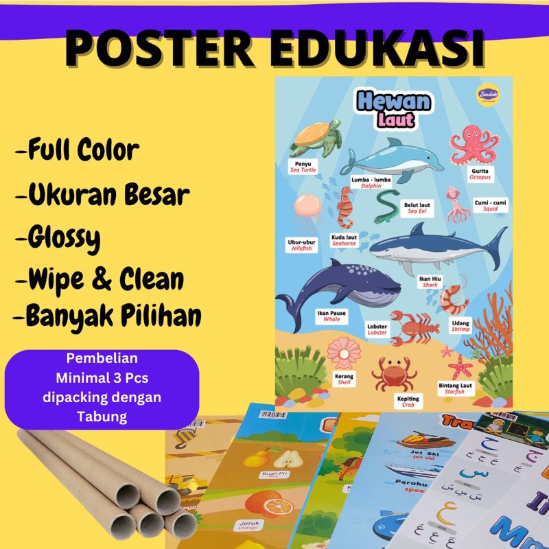 Jual Poster Edukasi Belajar Mainan Anak Perempuan Dan Laki Laki ...