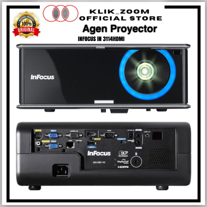 Jual PROYECTOR INFOCUS IN 3114HDMI ORIGINAL PRODUCT | Shopee Indonesia