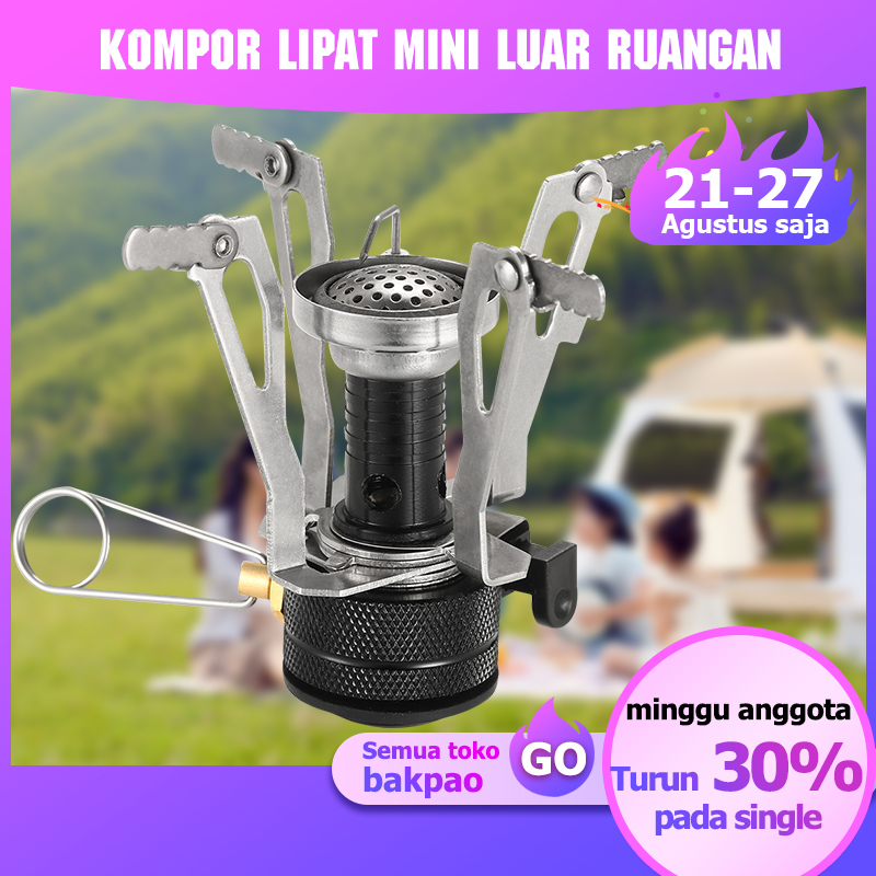 Jual Kompor Camping Portable Kompor Ultralight Kepala Kompor Gas Lipat