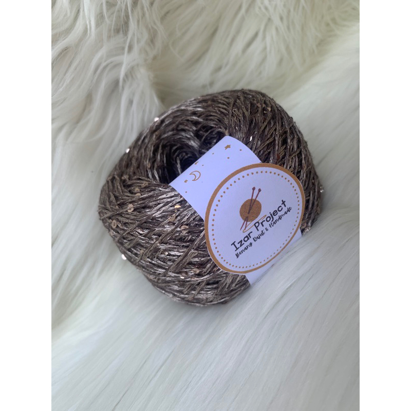 Jual Benang Rajut Sequin Glami Series - Benang Fancy Sequin Blink - Benang Kombinasi Sequin ...