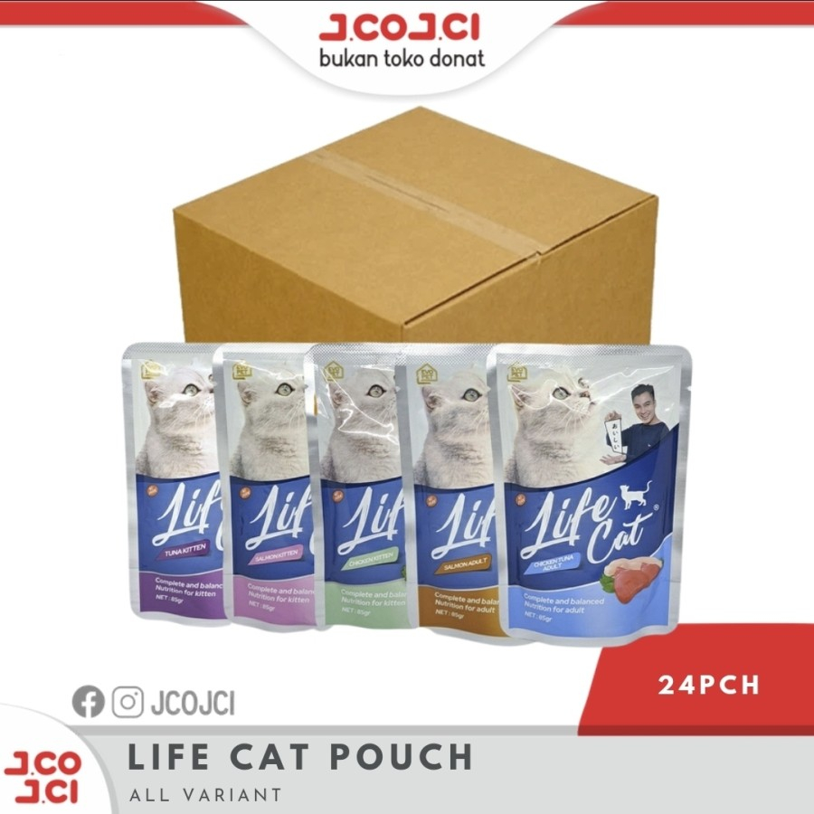 Jual Life Cat Pouch / Life Cat Sachet 85g Dus 24x85g All Varian ...