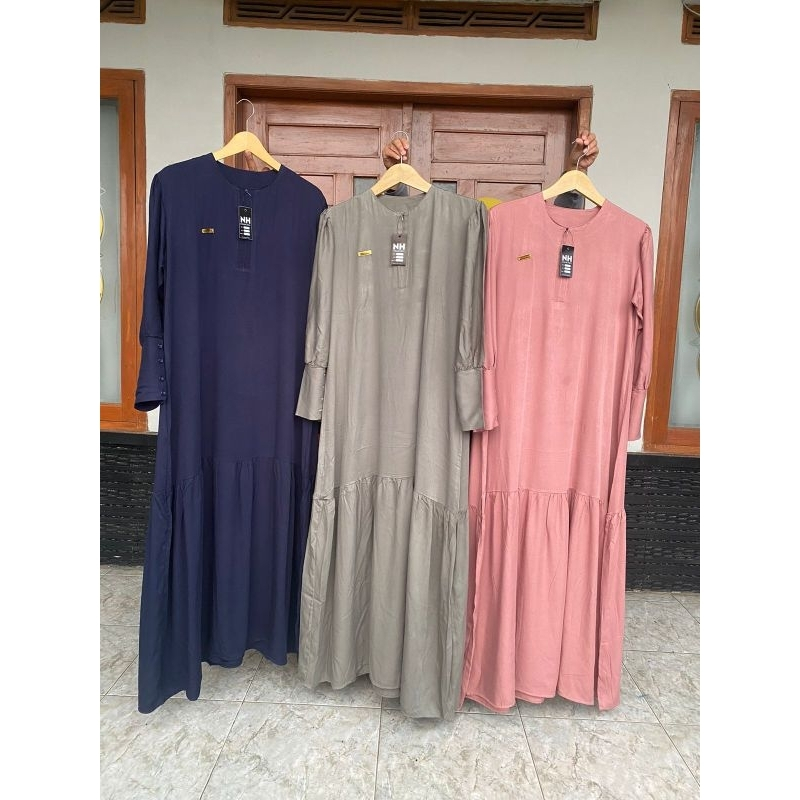 Jual GAMIS YUMNA DRESS DEWASA TERBARU/RAYON TWILL | Shopee Indonesia