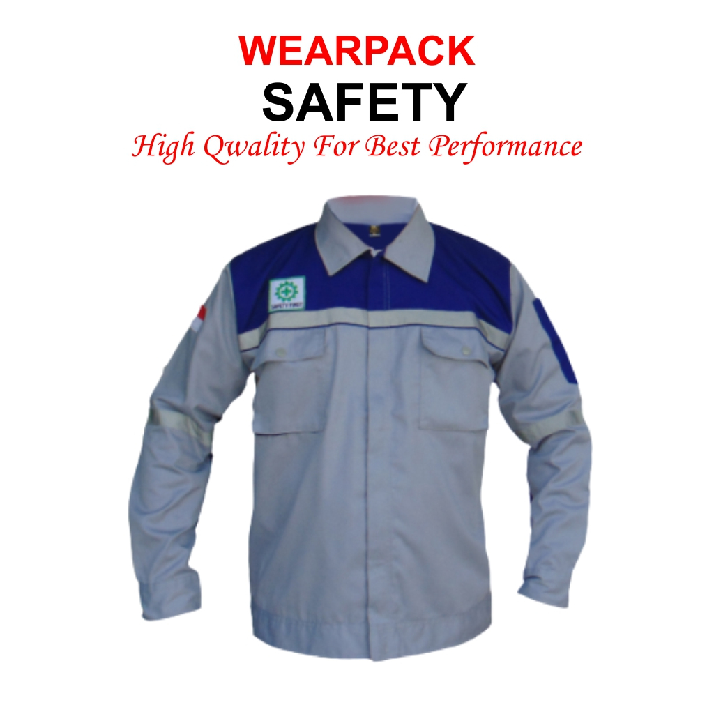 Jual Wearpack Safety Katelpak Atasan Kemeja Kerja Potongan Lengan ...