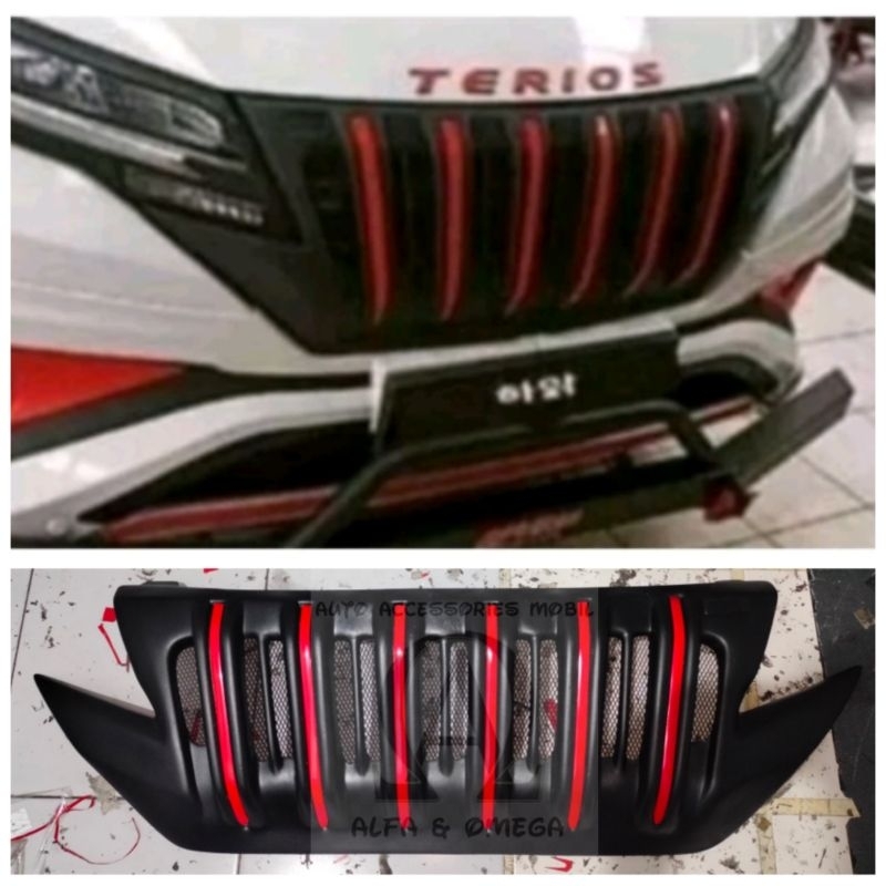 Jual Grill Apollo All New rush terios 2018-2021 list merah | Shopee ...
