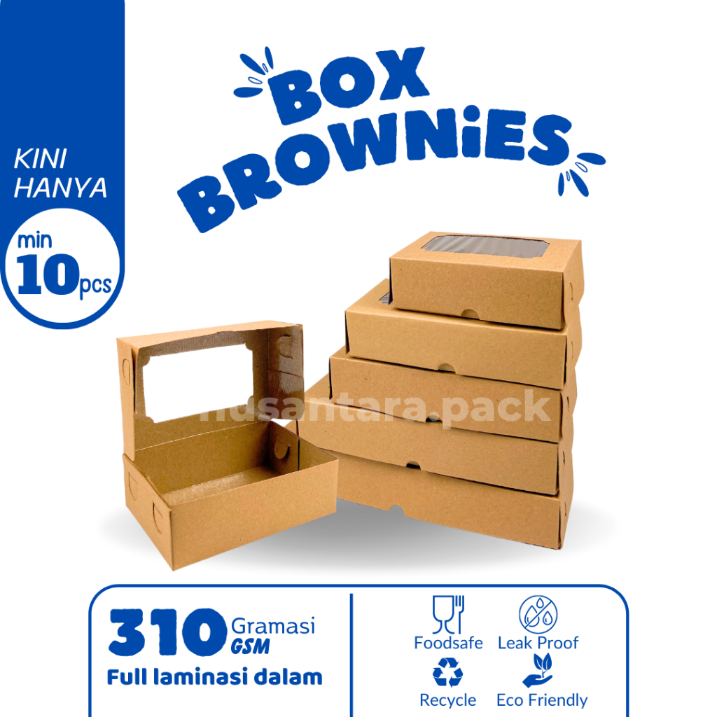 Jual Box Bolen Donut Kotak Brownies Bolu Dus Cake Kue Dos Spikoe Kardus ...