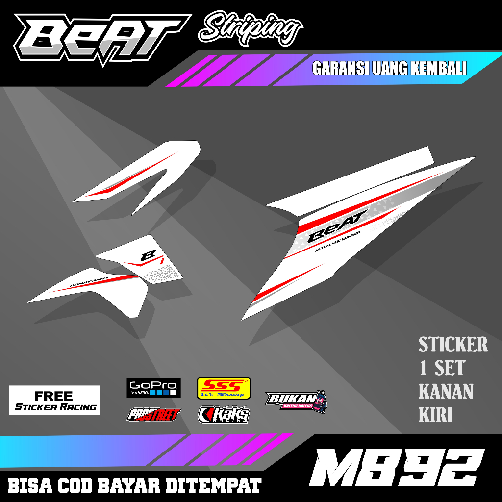 Jual Striping Beat Karbu Carbu tahun 2008 2009 2010 2011 2012 Setiker ...