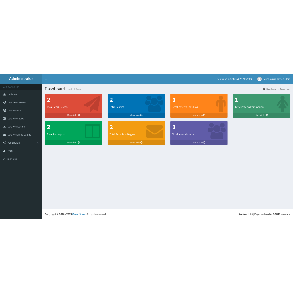 Jual Aplikasi Manajemen Kurban Berbasis Website Sederhana dengan Framework CodeIgniter 3 Siap ...
