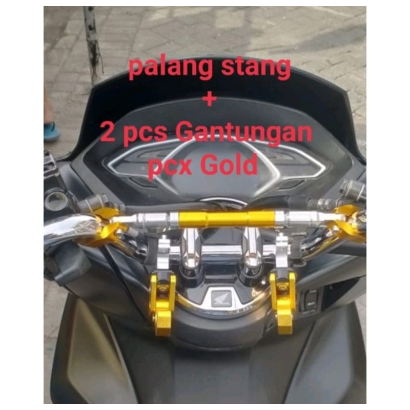 Jual paket Gold 2 pcs gantungan barang pcx + stabilizer stang bisa di ...