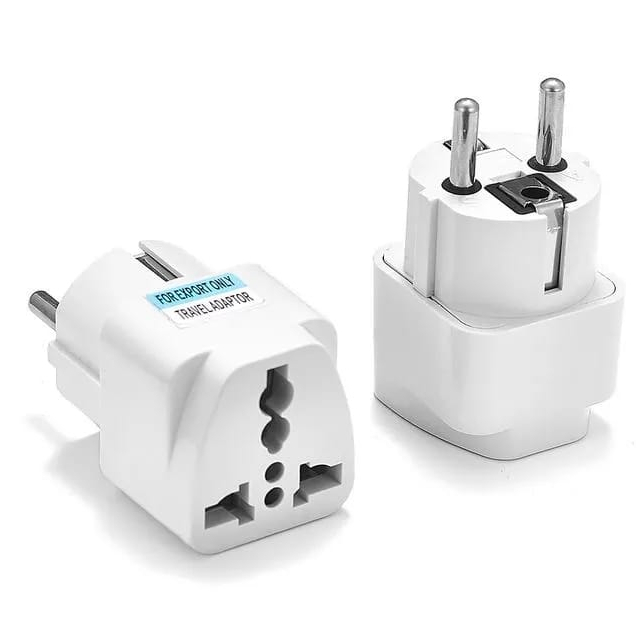 Jual Over Steker Sambungan Colokan Listrik Universal Kaki 3 ke Kaki 2 Bulat | Adaptor Travel ...