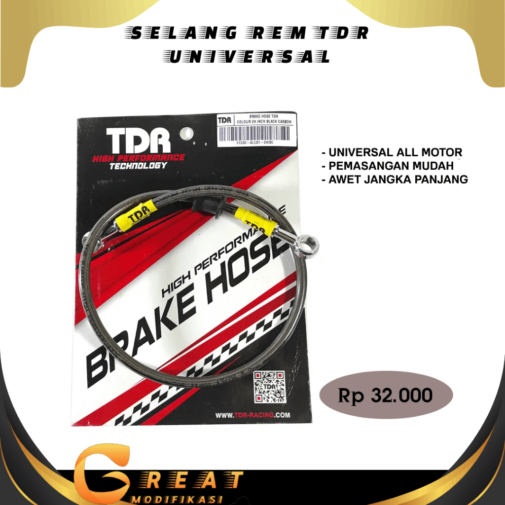 Jual selang rem TDR 35inci /90cm Asli - Merah Gmf | Shopee Indonesia