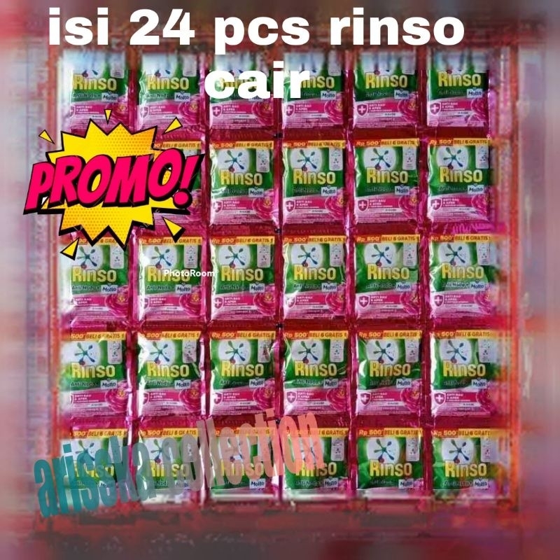 Jual rinso cair renceng rp 500 isi 24 sachet | Shopee Indonesia