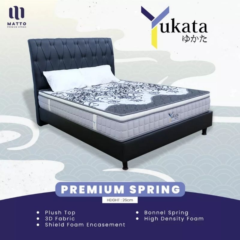 Jual Yukata Premium Spring Bed Garansi 15 Tahun , Ukuran 200 x 160 x 26 ...