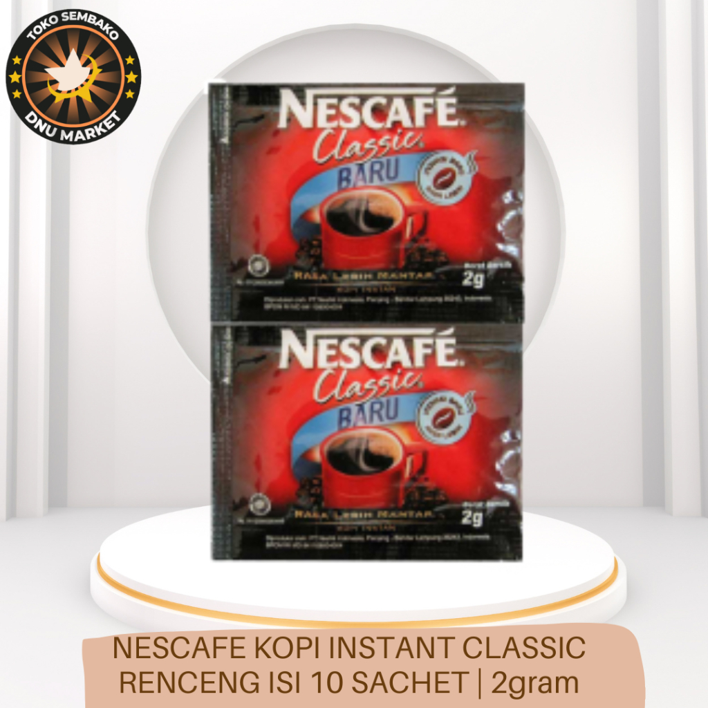 Jual NESCAFE KOPI INSTANT CLASSIC RENCENG | ISI 10 | 2gram | Shopee ...