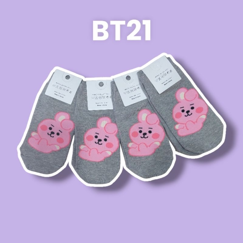 Jual (BTS 3) COOKY JUNGKOOK BT21 IMPORT SOCKS (SHORT) | Shopee Indonesia