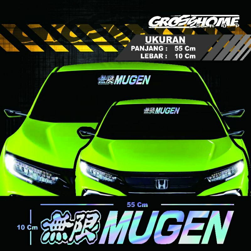 Jual STICKER KACA MOBIL MUGEN / STIKER MOBIL MUGEN KACA MOBIL / STIKER ...