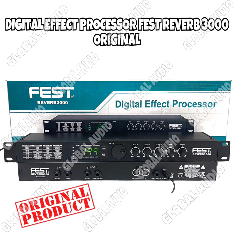 Jual Digital Effect Processor Vocal Fest Reverb 3000 Original Kuping ...