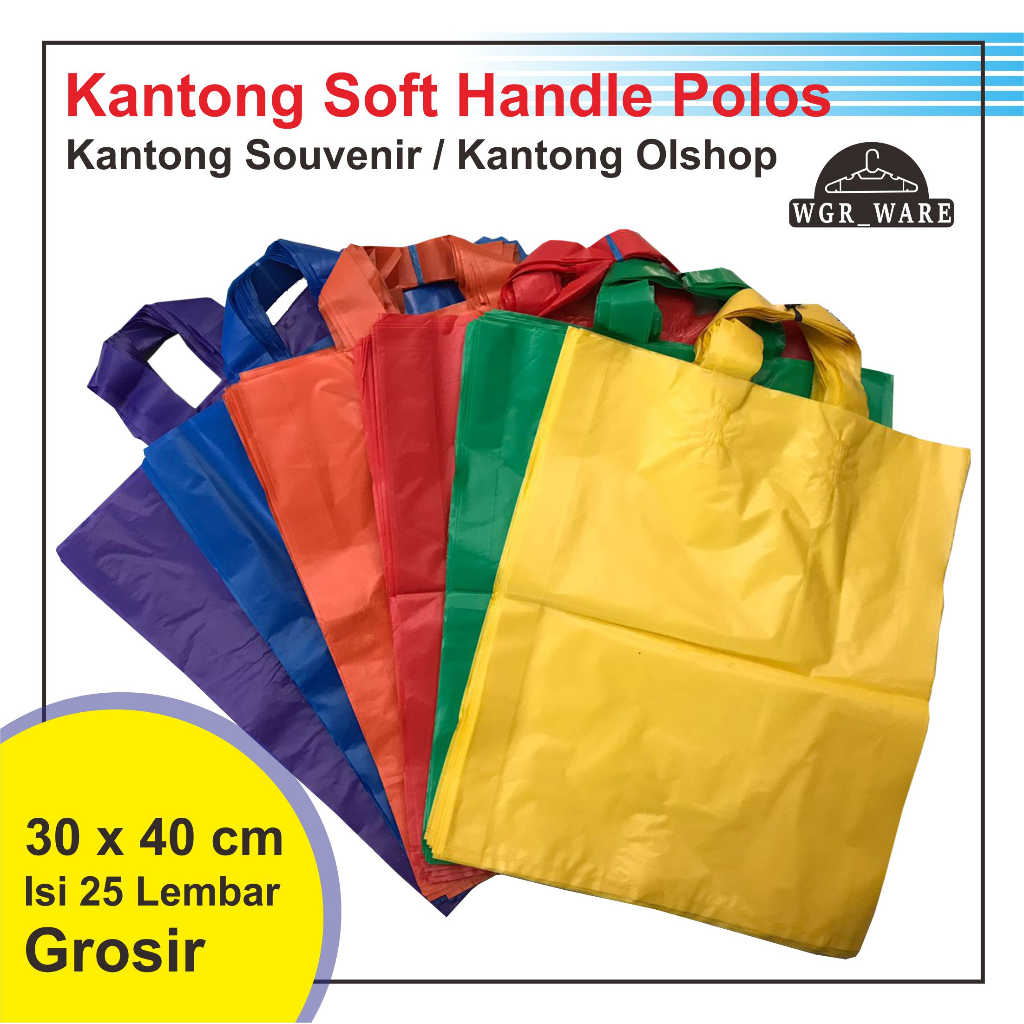 Jual Kantong Plastik Kresek Soft Handle 30 X 40 Kantong Olshop