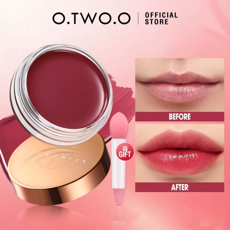 Jual O.TWO.O Hydrating Gloss Lip & Cheek balm Water Tint Lip Cream ...