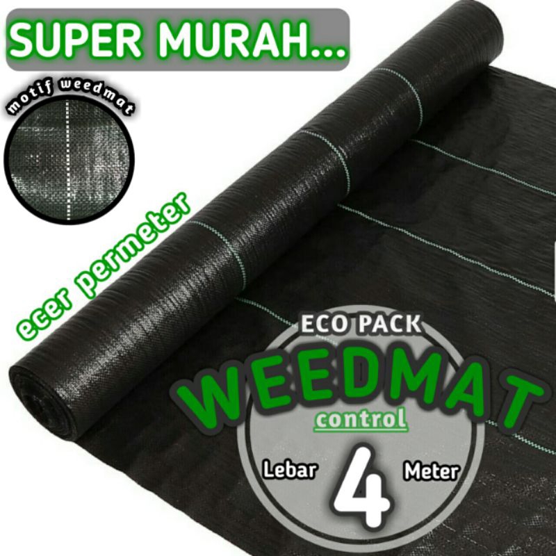 Jual WEEDMAT Lebar 4 meter (ecer dan grosir) | Shopee Indonesia