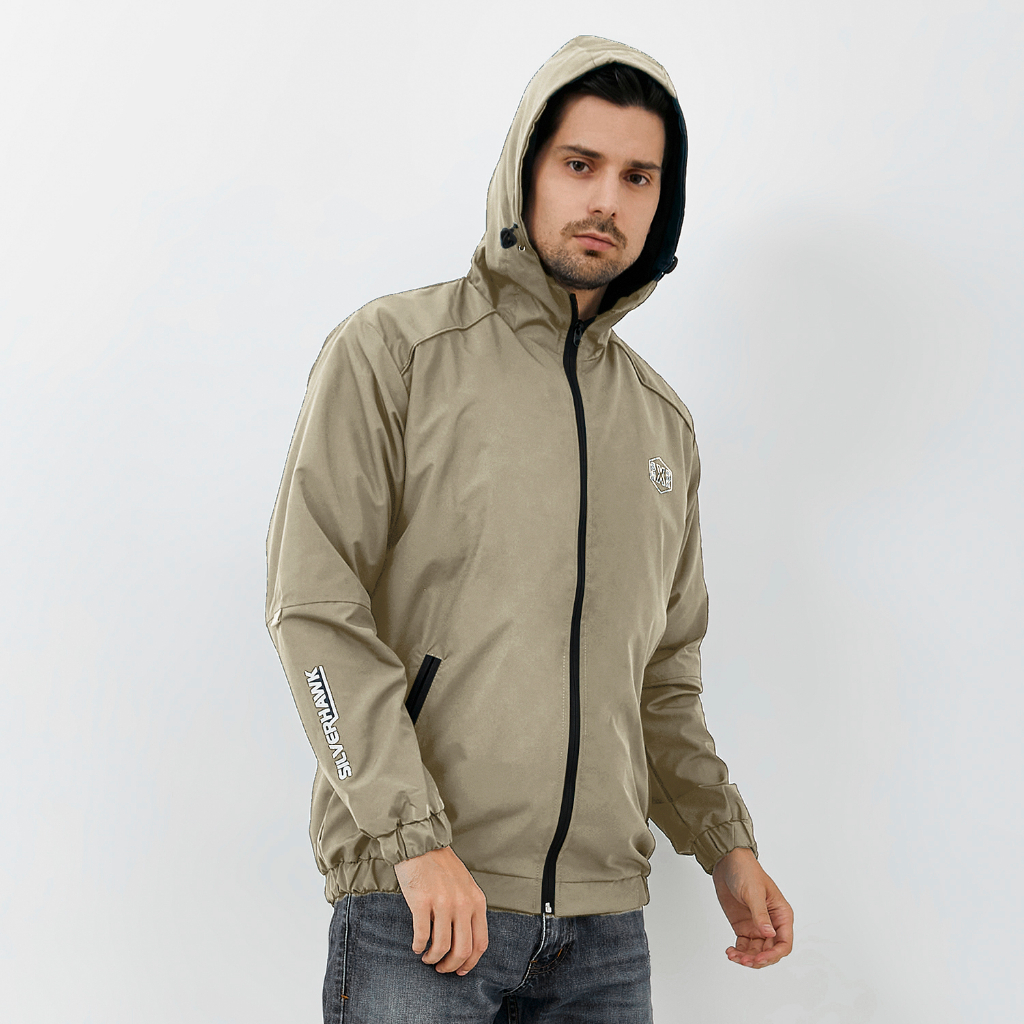 Jual Jaket pria Wanita Hoodie Waterproof Windbreaker Jeket Anti Angin ...