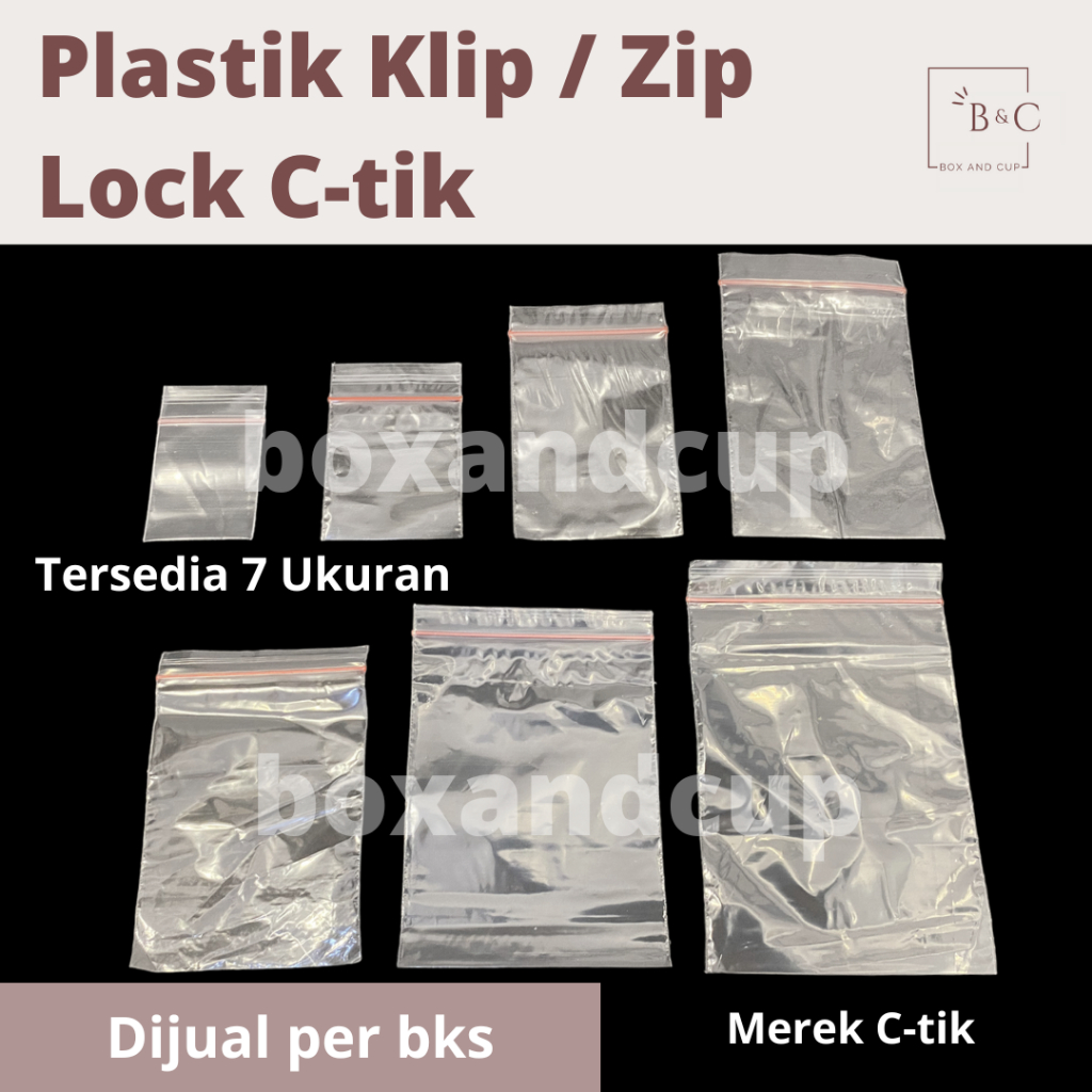 Jual Plastik Klip / Zip Lock / Ziplock / Plastik Clip Zipper / Cetik ...