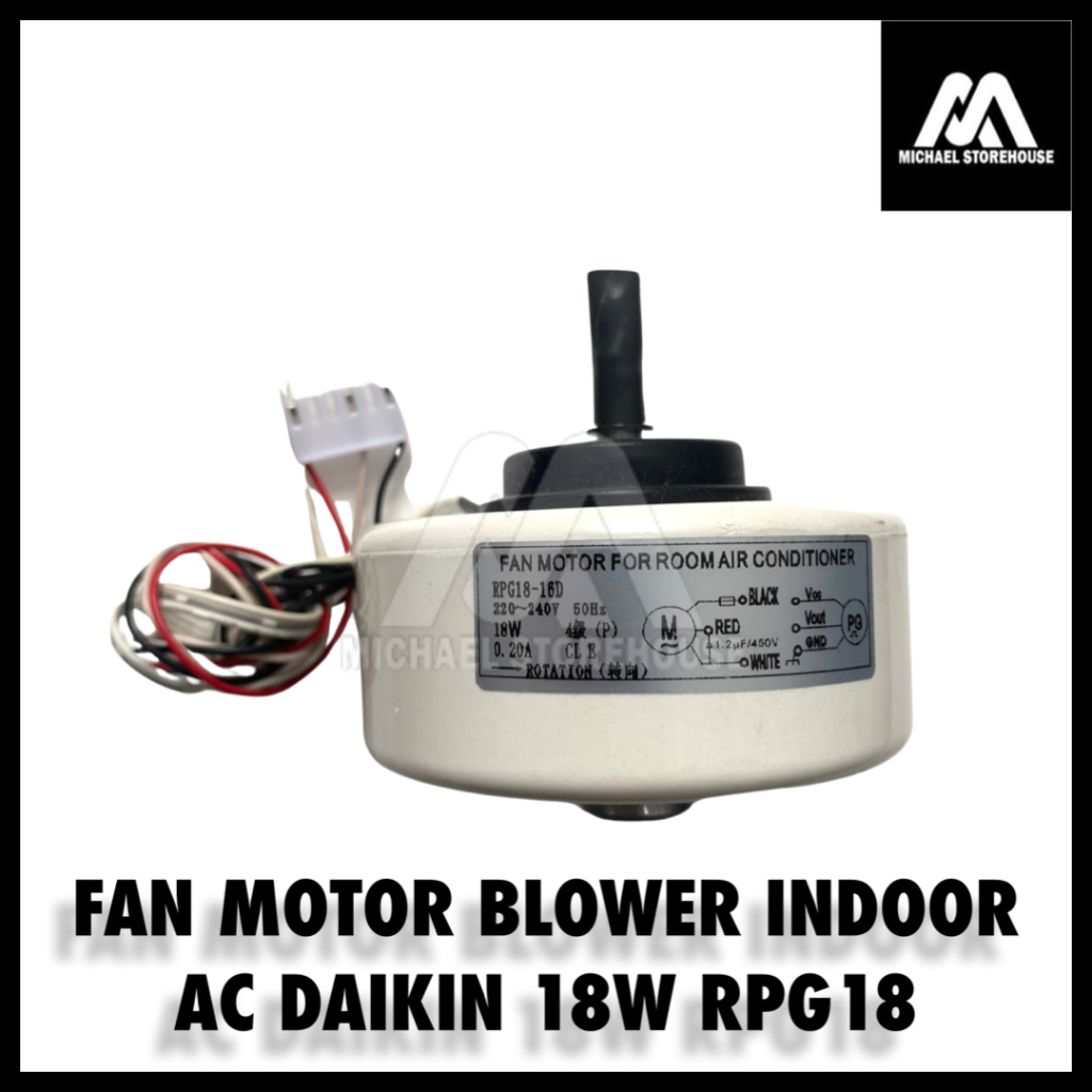 Jual FAN MOTOR BLOWER INDOOR AC DAIKIN 18W RPG 18 | Shopee Indonesia