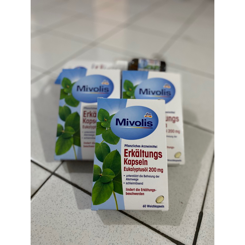 Jual Dm Mivolis Cold Capsules Eucalyptus Oil made in German | Shopee ...