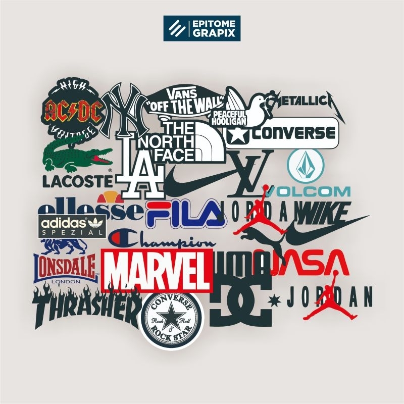 Jual Stiker Pack Logo Brand Aesthetic Vinyl Untuk Laptop Helm Tumblr ...