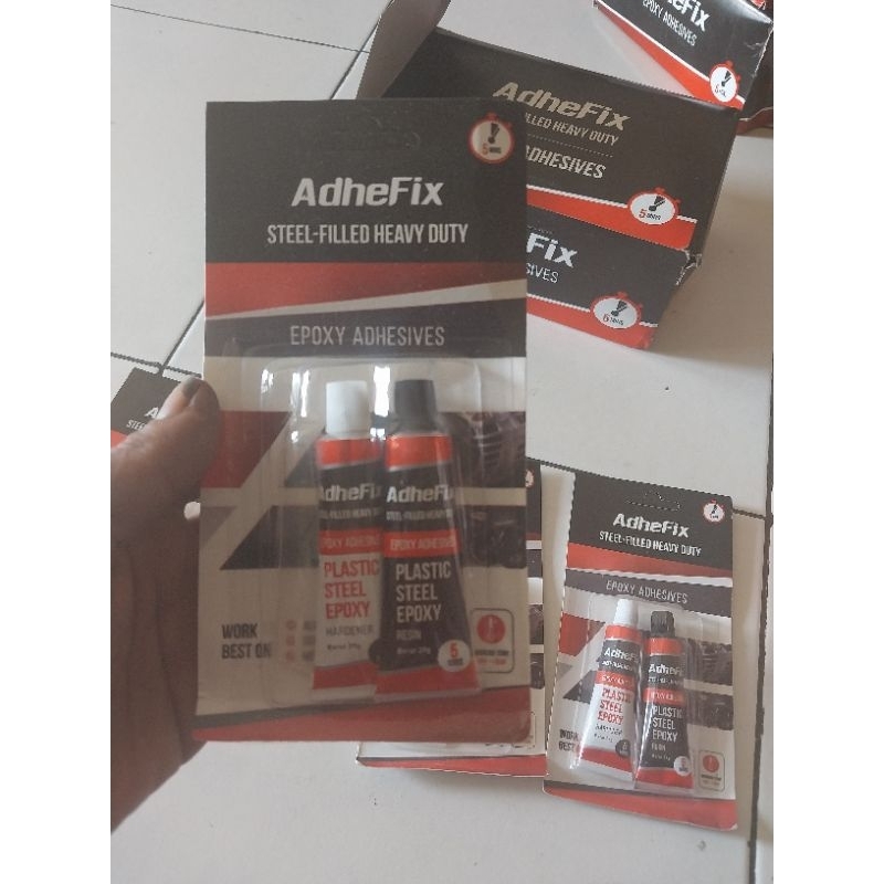 Jual LEM EPOXY/LEM CAMPUR/LEM BESI ADHEFIX 58g | Shopee Indonesia