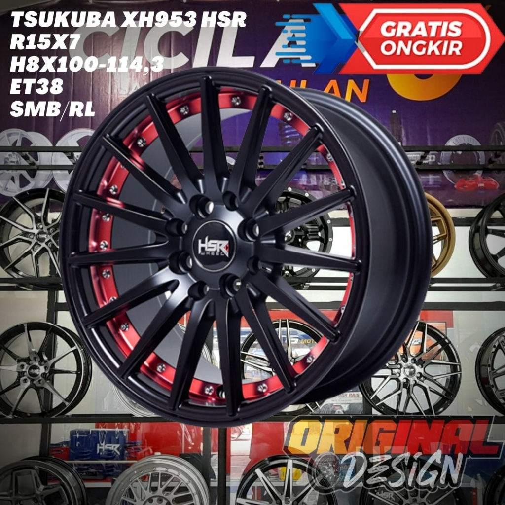 Jual Velg Mobil Confero , Kijang , Evalia , Avanza , HSR TSUKUBA Ring 15 R15 | Shopee Indonesia