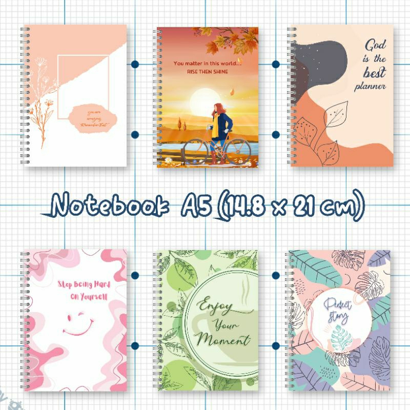 Jual NOTEBOOK A5 BUKU JURNAL A5 BUKU CATATAN NOTEBOOK SPIRAL BUKU ...
