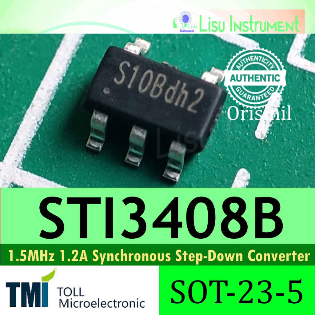 Jual STI3408B 1.5MHz 1.2A Synchronous Step-Down Converter S10XXX SOT-23 ...