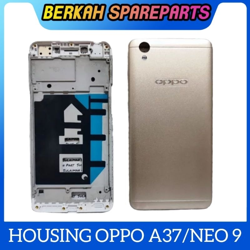Jual FRAME + BACKDOOR OPPO A37 A37F NEO 9 KESING CASING HOUSING FULLSET ...