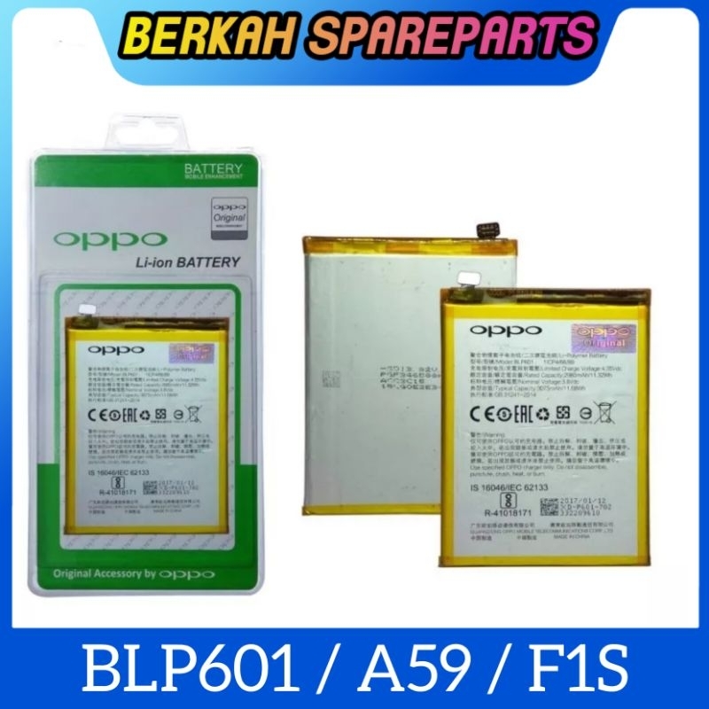 Jual BATTERY BATRAI BATRE BATERAI OPPO F1S A59 A1601 BLP-601 BLP601 ORIGINAL | Shopee Indonesia