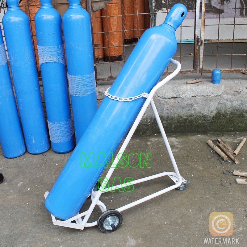 Jual Trolly Tabung 6m3 Oksigen Nitrogen Argon CO2 Troli Besar | Shopee ...