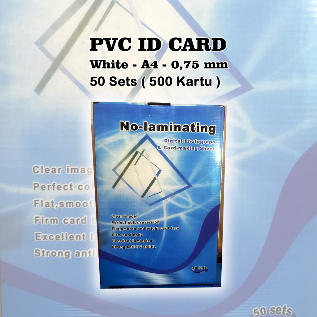 Jual PVC sheets tebal 0.76 / kertas pvc ID Card A4 | Shopee Indonesia